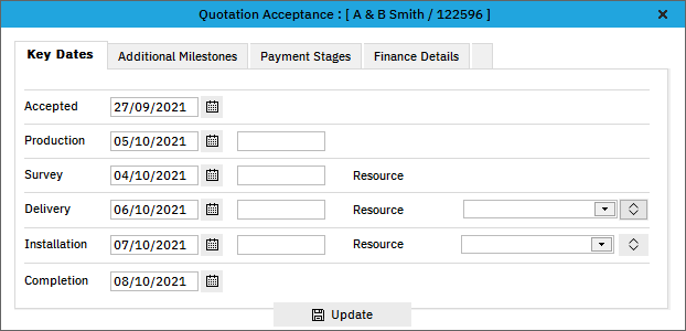 Accept a Quote & Payment Stages – EQ